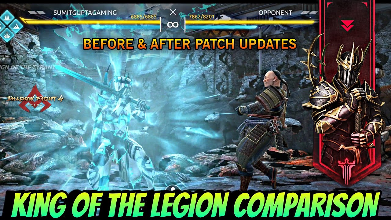 King of the Legion Comparison Before & After Patch Updates v1.8.0.10 ...