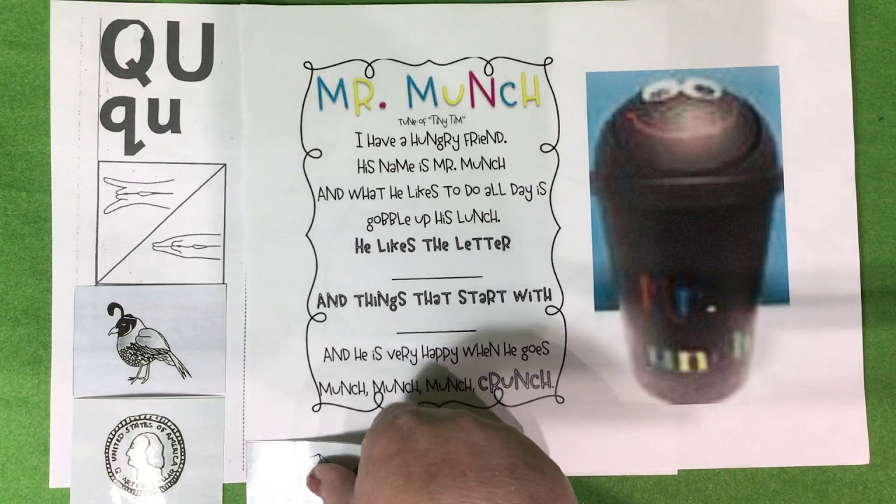 Mr. Munch Letter Q - YouTube