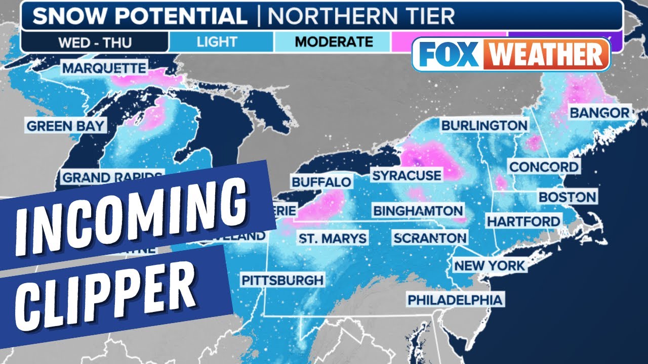 Winter Weather System Could Bring Snow To I-95 Corridor This Week - YouTube