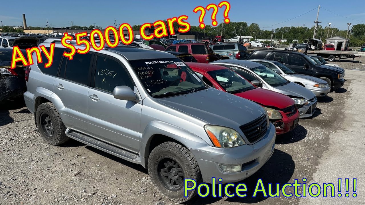 Impounded cars, what can we find on the cheap? - YouTube