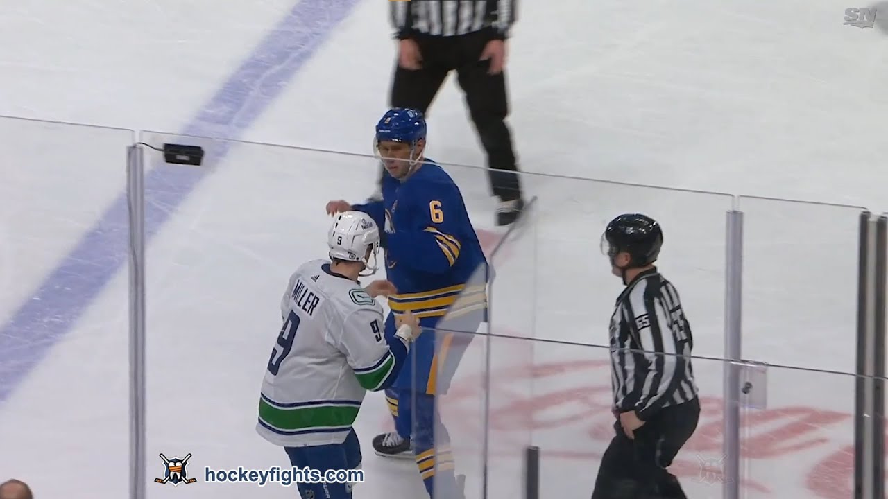 J T Miller vs Erik Johnson Jan 13, 2024 - YouTube