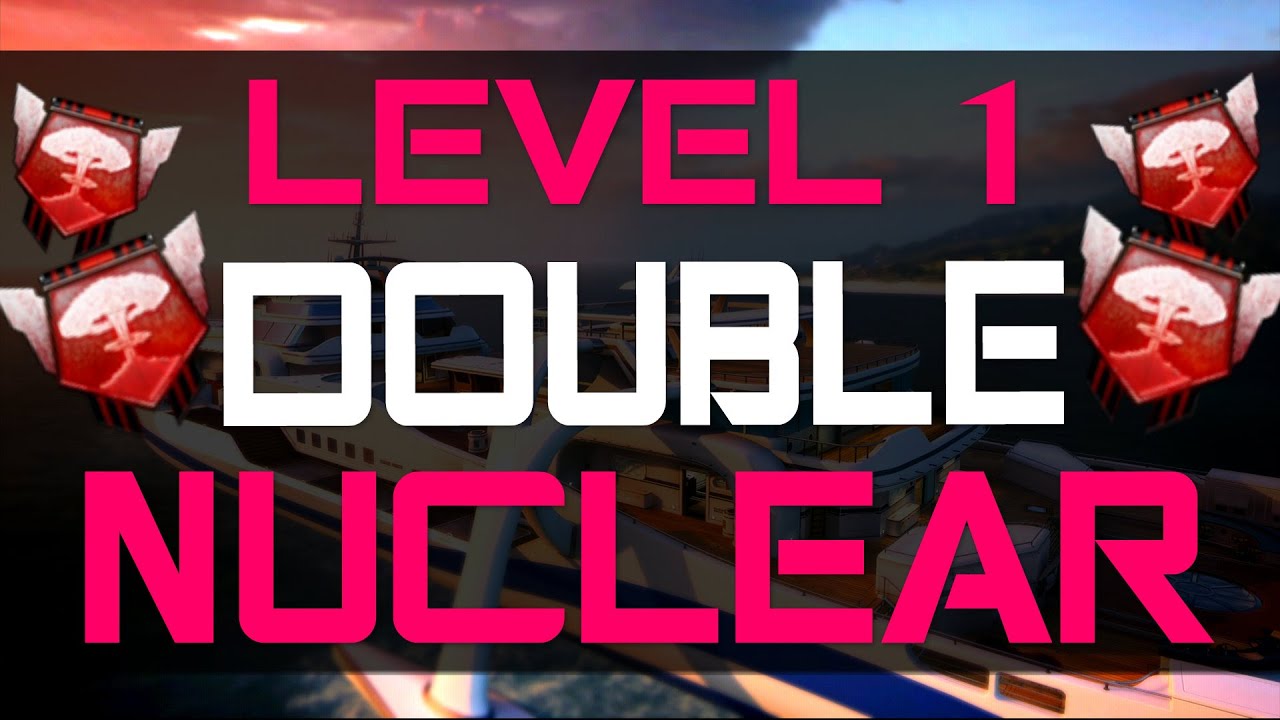 BO2: **WORLD RECORD** LEVEL 1 Double NUCLEAR w/DEFAULT CLASS ...
