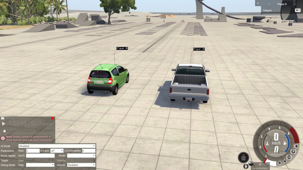 BeamNG.drive Local multiplayer camera focusing on two players in ...