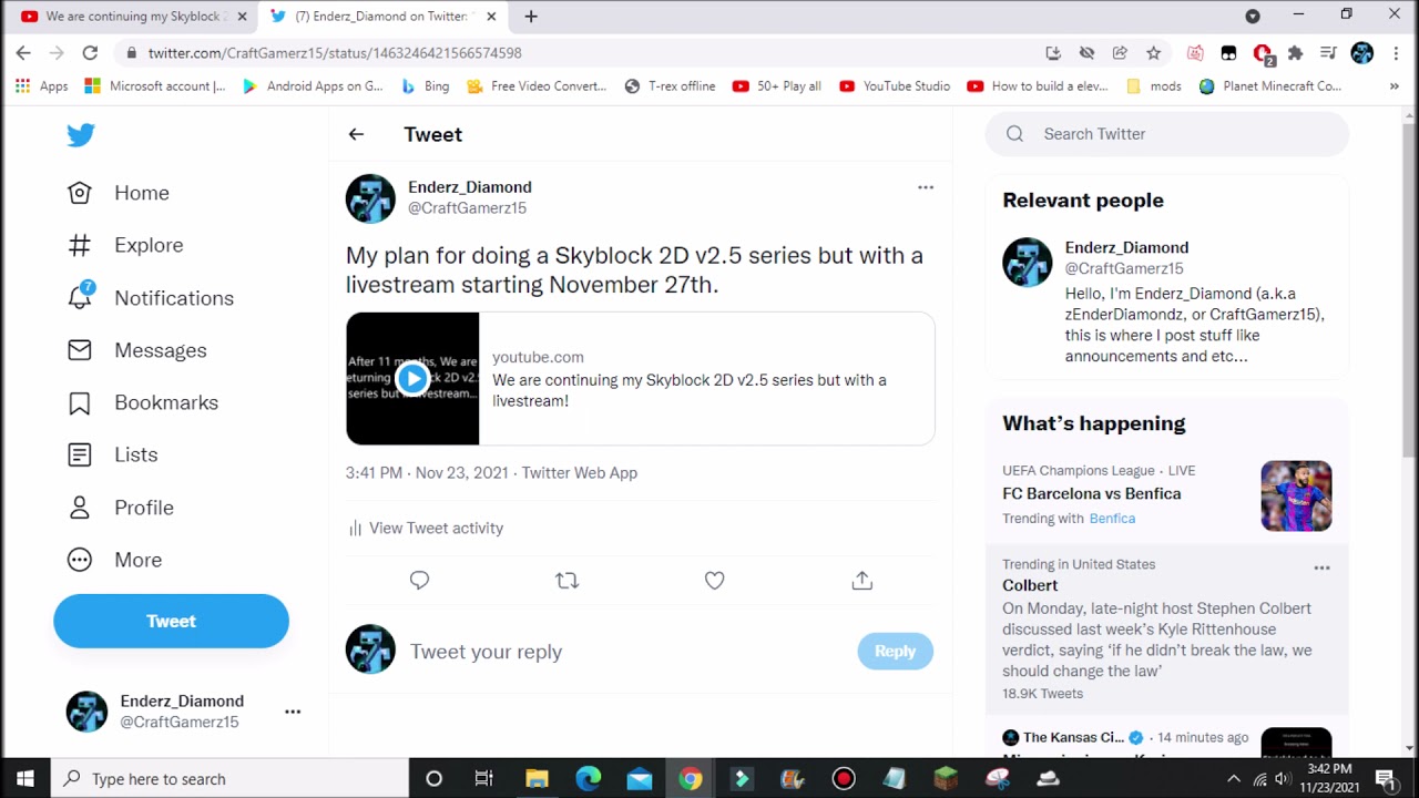 New Skyblock 2D v2.5 Series Live (Planned on November 27th) - YouTube