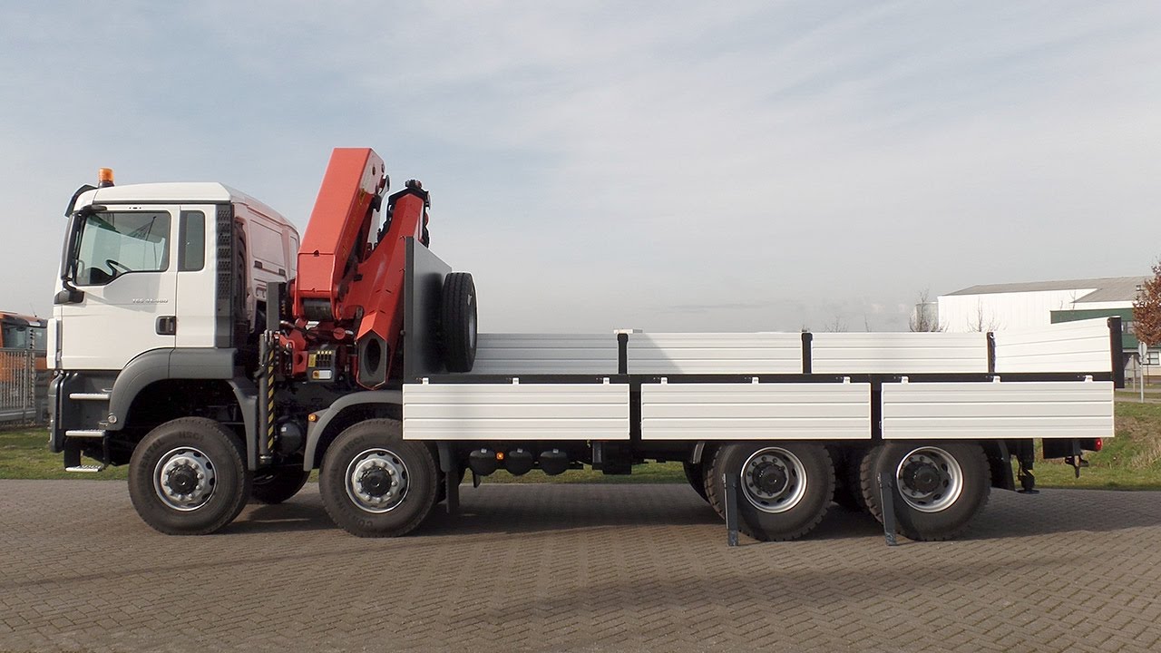 ma3910 - MAN TGS 41.480 BB-WW 8x8 with Palfinger Crane - NEW - YouTube
