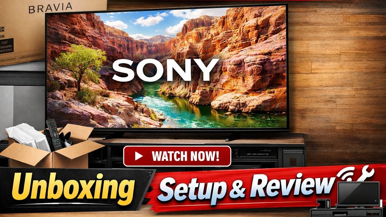 SONY 75" TV Unboxing - YouTube