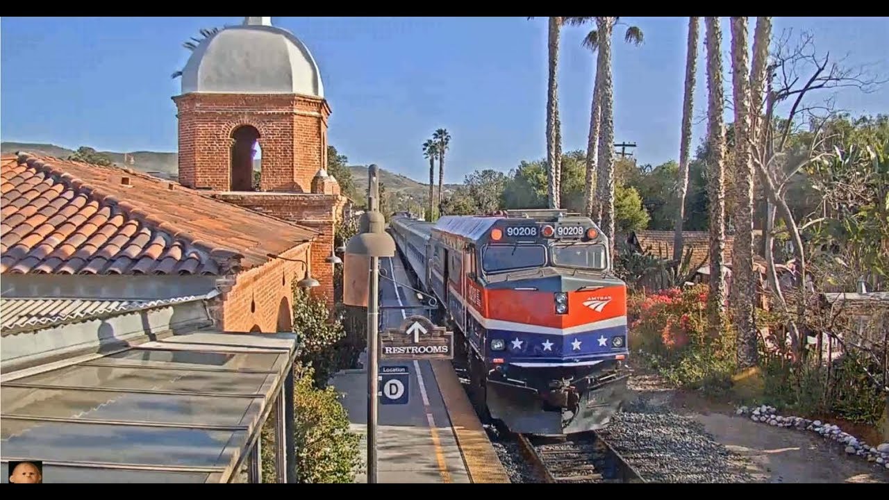 Amtrak with the Ocean View Dome AND a Veterans Unit - YouTube