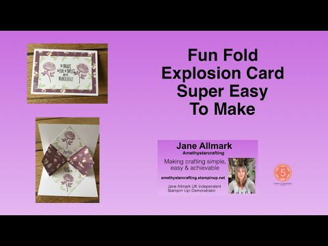 Fun Fold Explosion Card Super Easy To Make And Uses Minimal Supplies ...