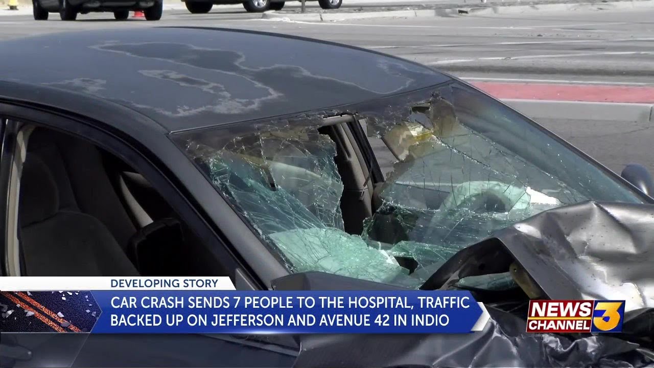 7 people injured in car crash in Indio - YouTube