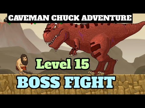 Level 15 Boss Fight Caveman Chuck Gameplay Android/IOS - YouTube
