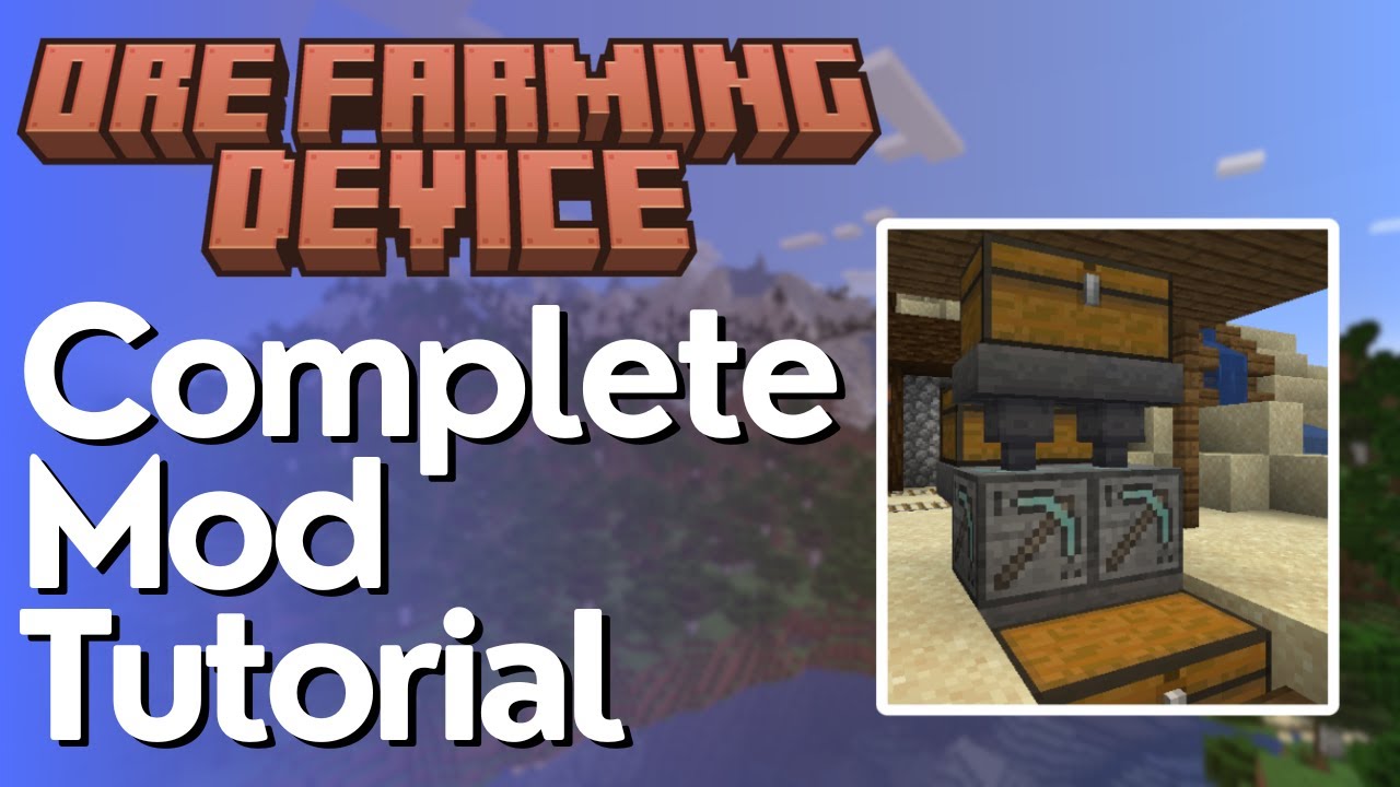 O.F Device - Ore Farming Device Mod Tutorial - YouTube