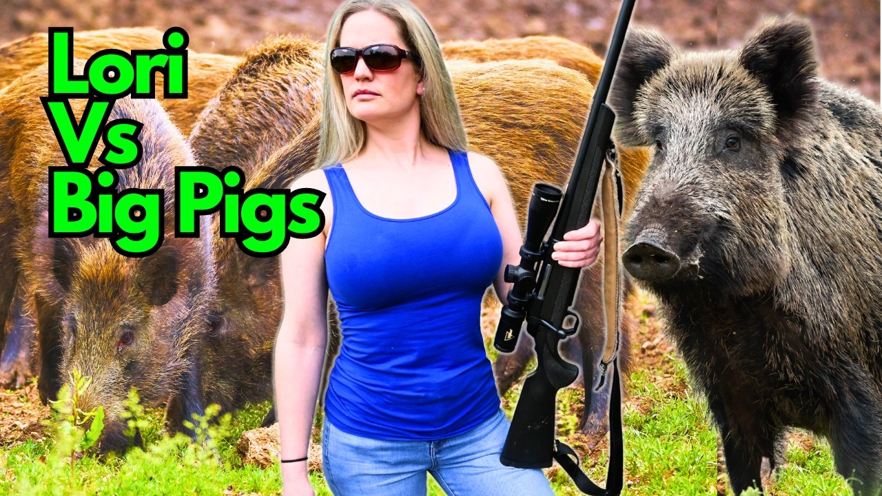 QUEEN OF HOG HUNTING! Popping Off Pigs - YouTube