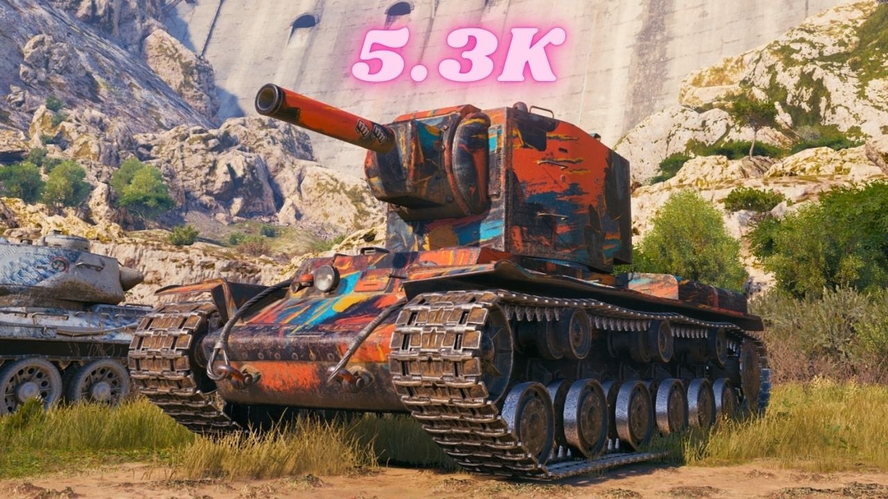 KV-2 5.3K Damage 7 Kills & KV-2 5K Damage & BEST OF KV-2 World of Tanks ...