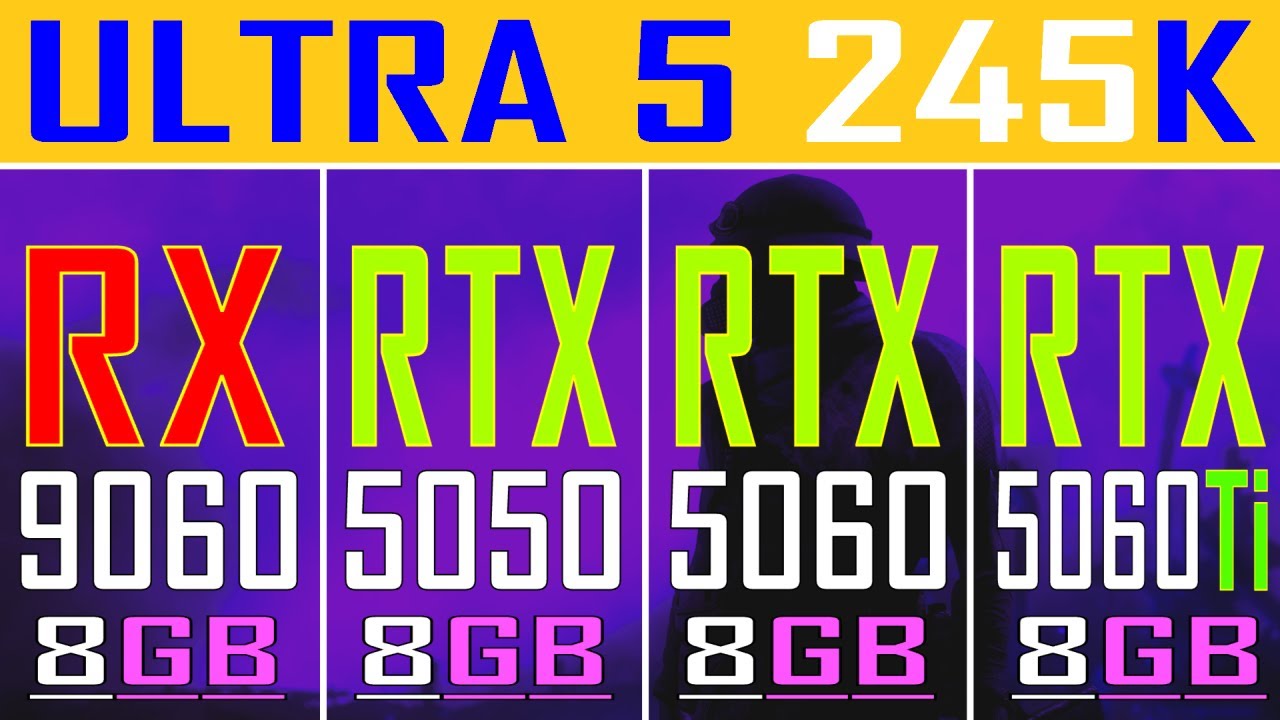 RX 9060 vs RTX 5050 vs RTX 5060 vs RTX 5060Ti - Which GPU Dominates ...