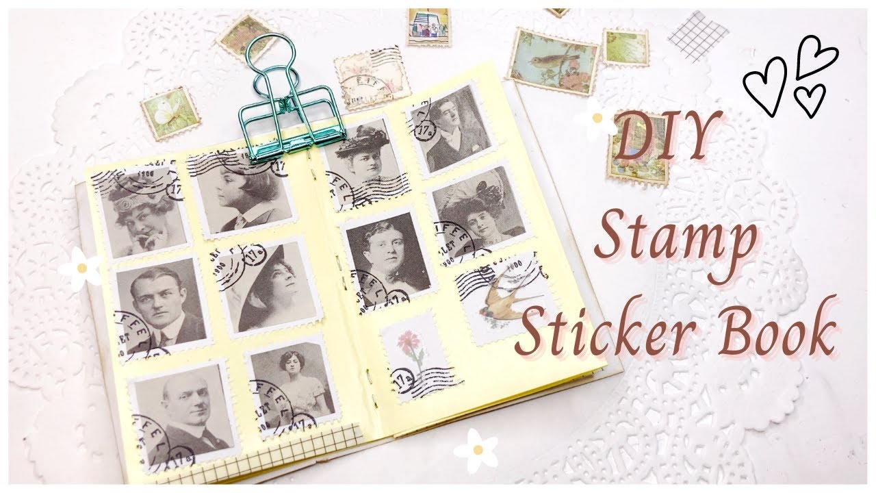 DIY Stamp Sticker Sheet Booklet (Tutorial) - YouTube