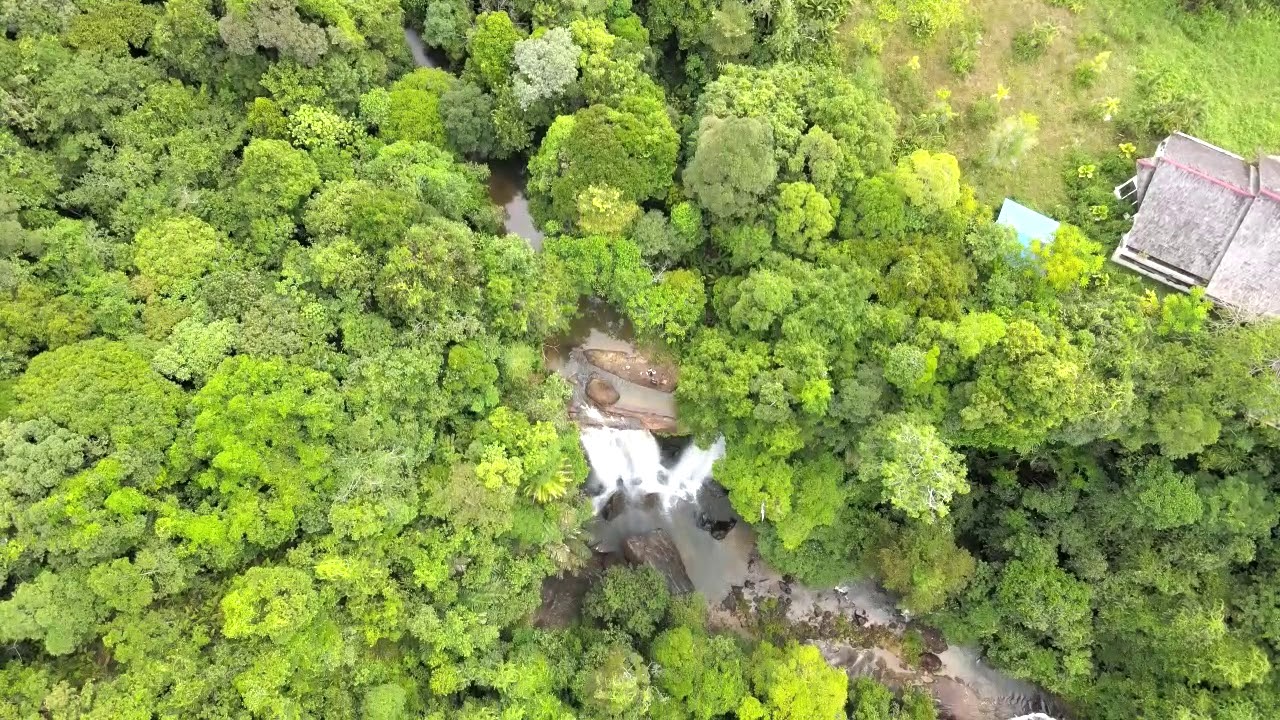 Sarawak Waterfall Series - Sky View of Bukit Kana Waterfall, Sangan ...