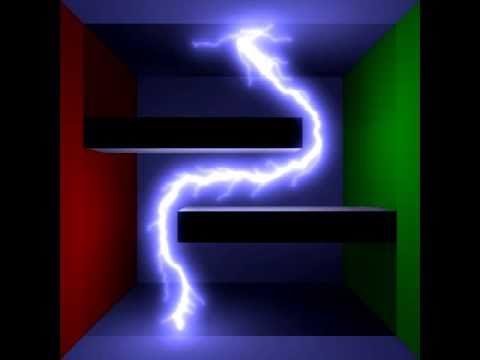 Physically Based Animation and Rendering of Lightning (2004) - Cornell Box Example - YouTube