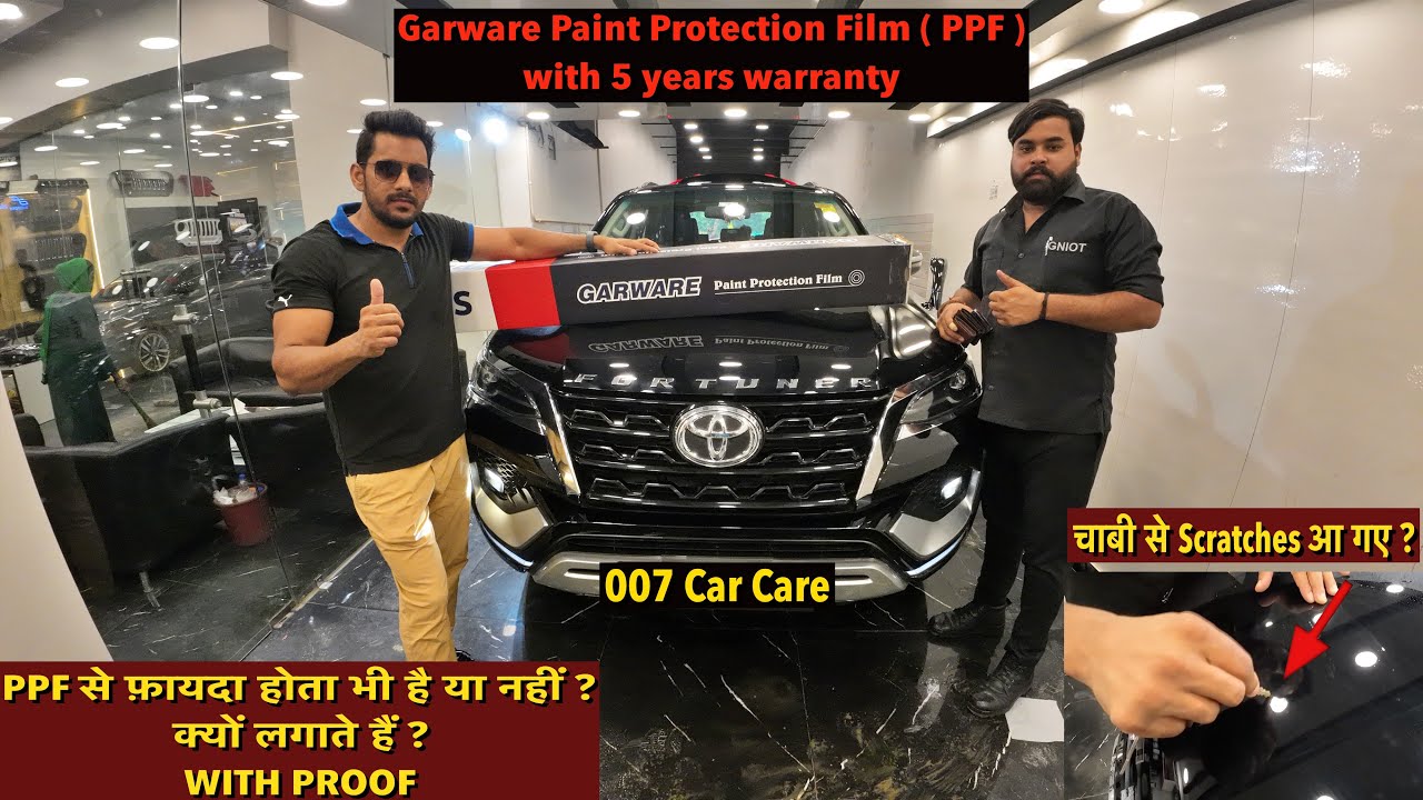 Garware PPF on New Fortuner | PPF था इसलिए Scratches नहीं Aaye 😱 (with ...