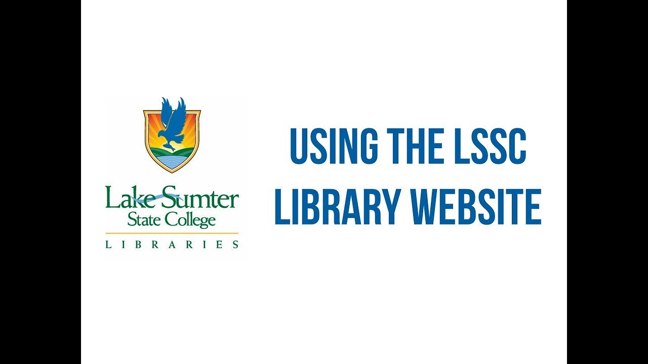 Using the LSSC Library Website - YouTube