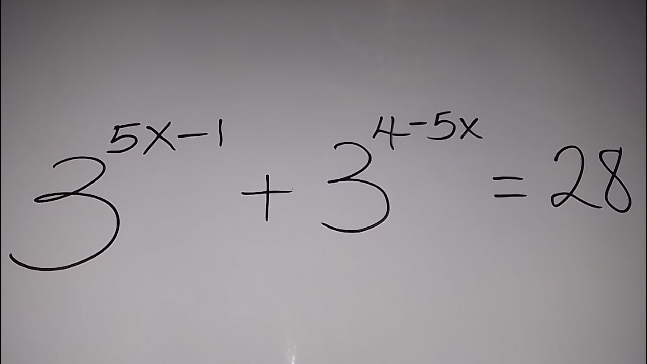 A Nice Exponential Problem | Math Olympiad | You should be able to ...