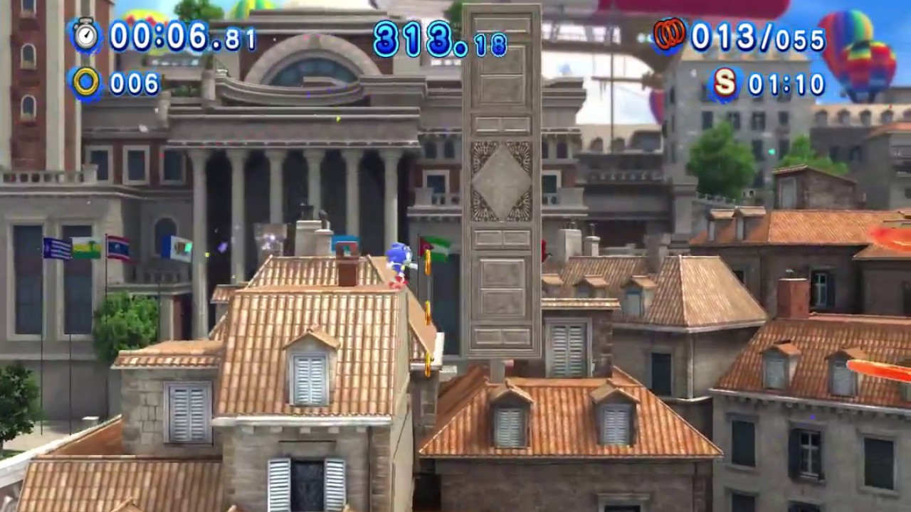Sonic Generations - Rooftop Run Challenge 3 Classic Speed Run - YouTube