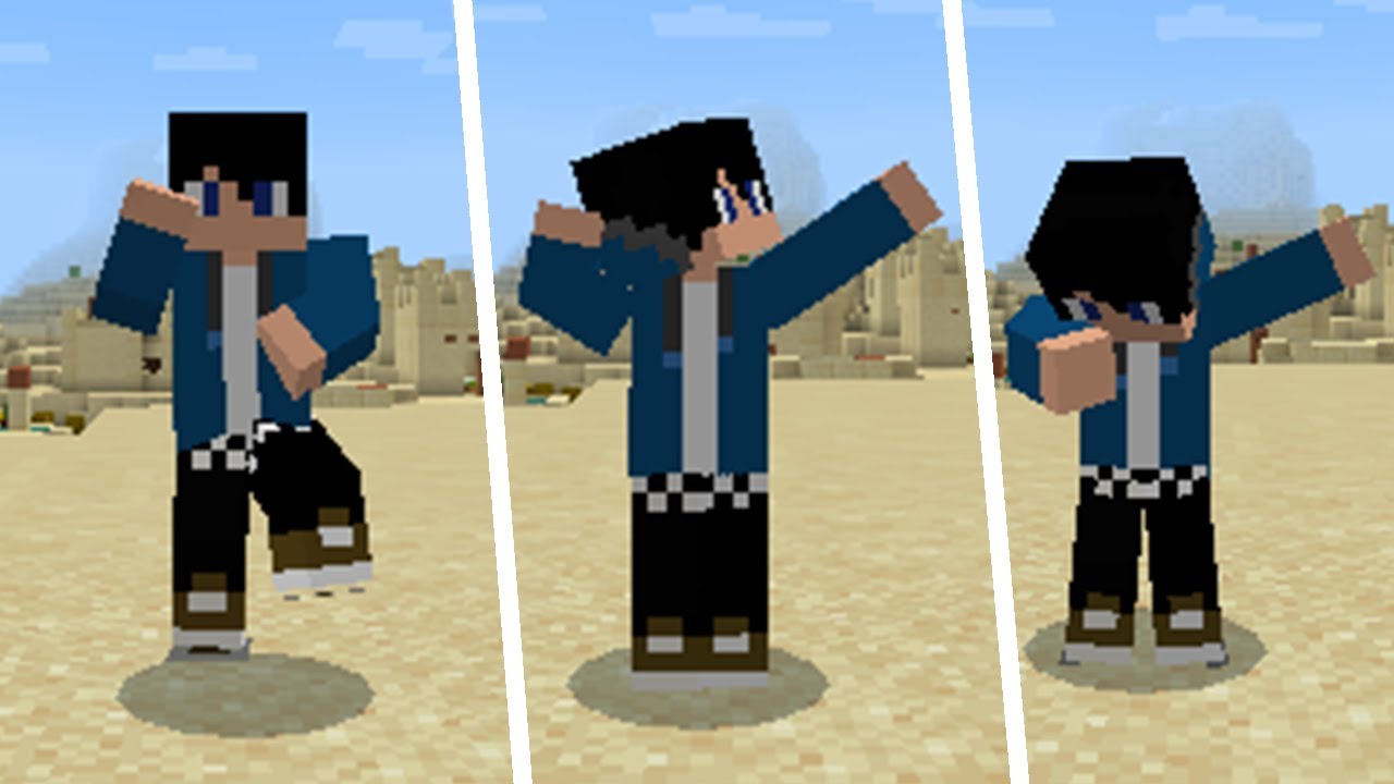 SAIU! NOVO ADDONS/MOD DE EMOTES PARA MINECRAFT PE! (BEDROCK, MCPE ...