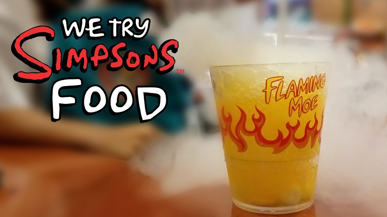 WE TRY SIMPSON'S FOOD - YouTube