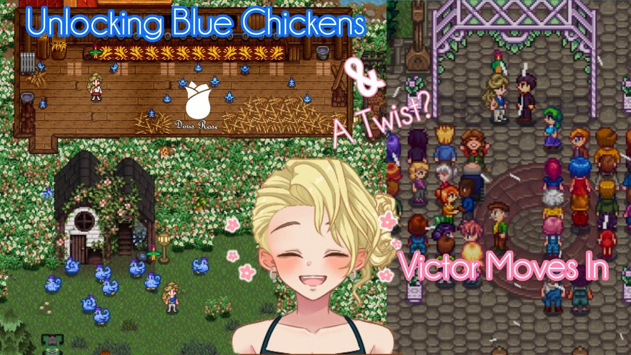 Unlocking Blue Chickens & Victor Moves In? - YouTube