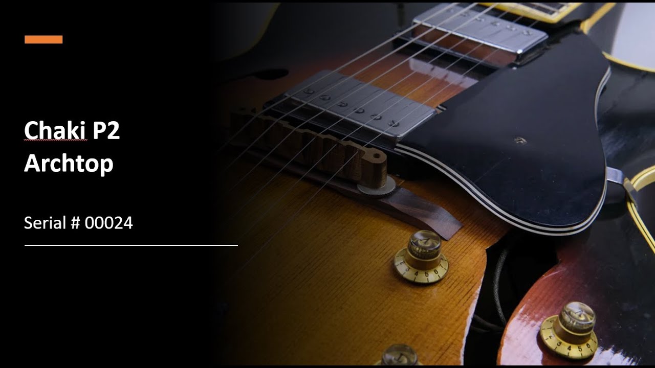 Chaki P2 vintage Japanese Archtop guitar - YouTube