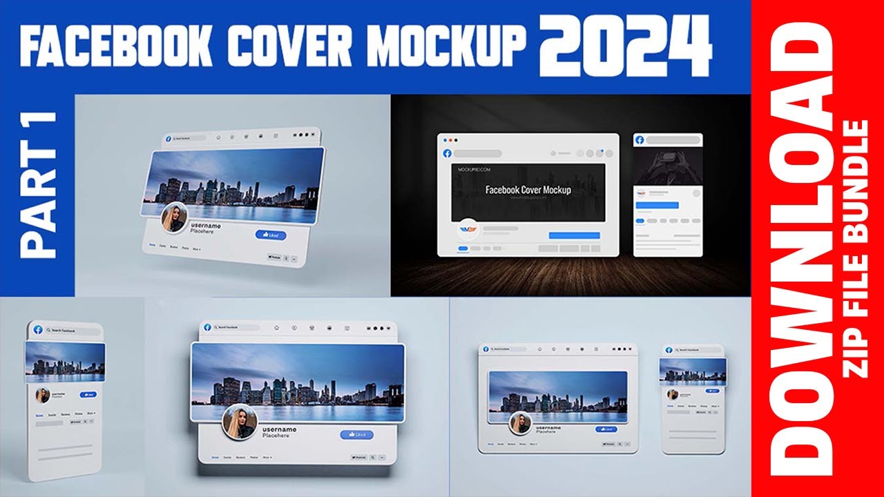 Facebook Cover mockup Free Download | social media Banner And header ...
