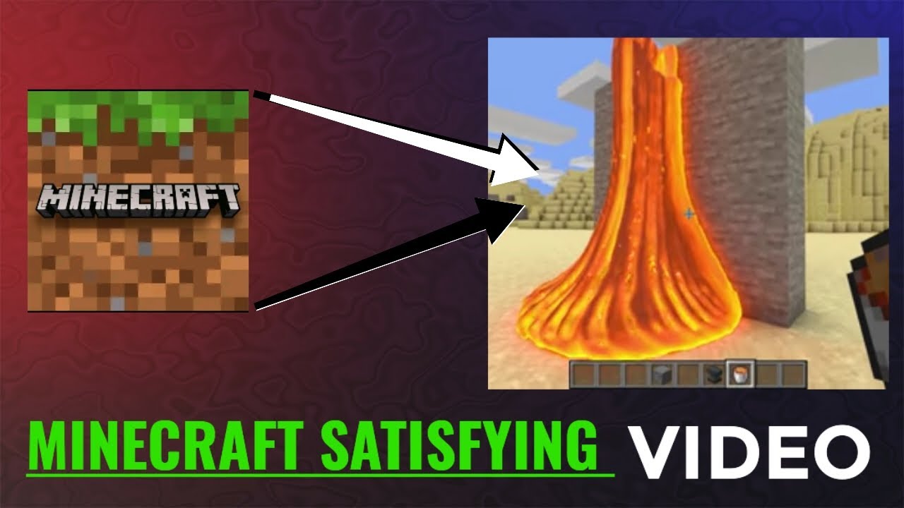 Minecraft satisfying video || satisfying video in Minecraft - YouTube