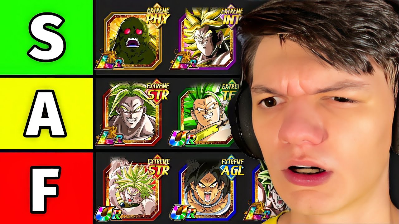 The Dokkan Battle Broly Card Art Tier List - YouTube