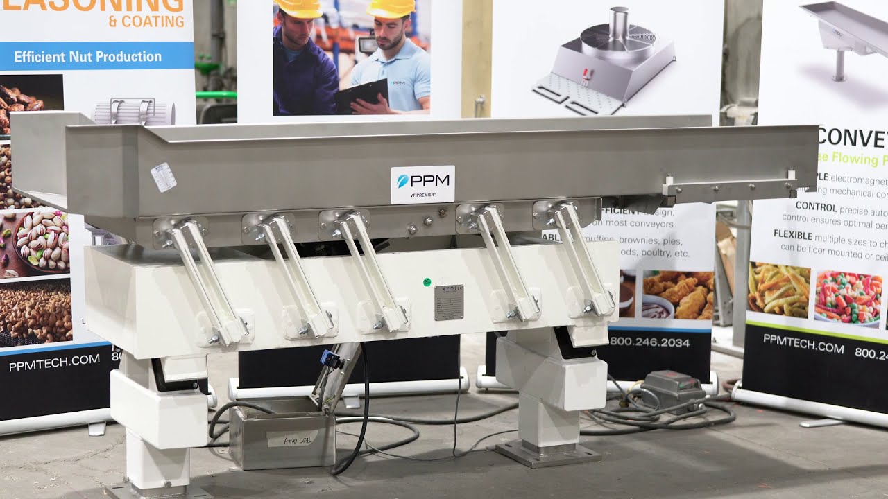 PPM Technologies Vibratory Conveyors-VF Premier - YouTube