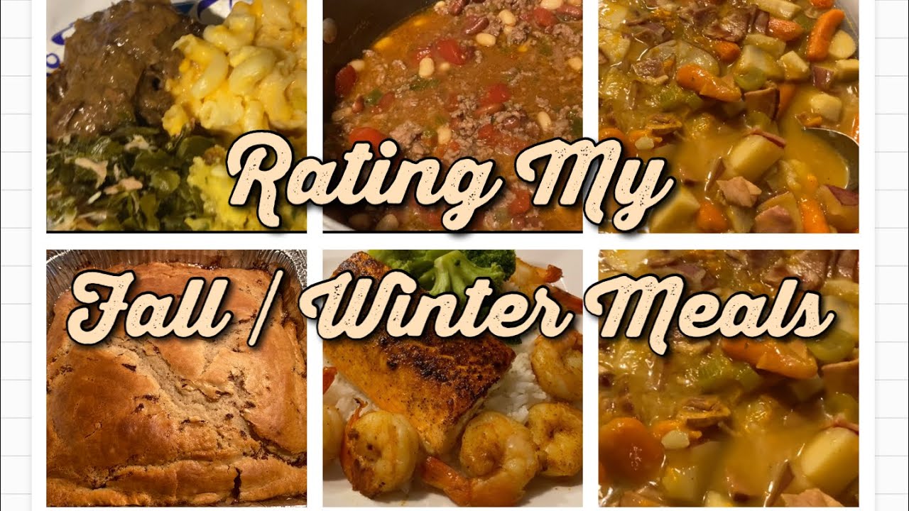 Rating My Cozy Autumn/Winter Meals - YouTube