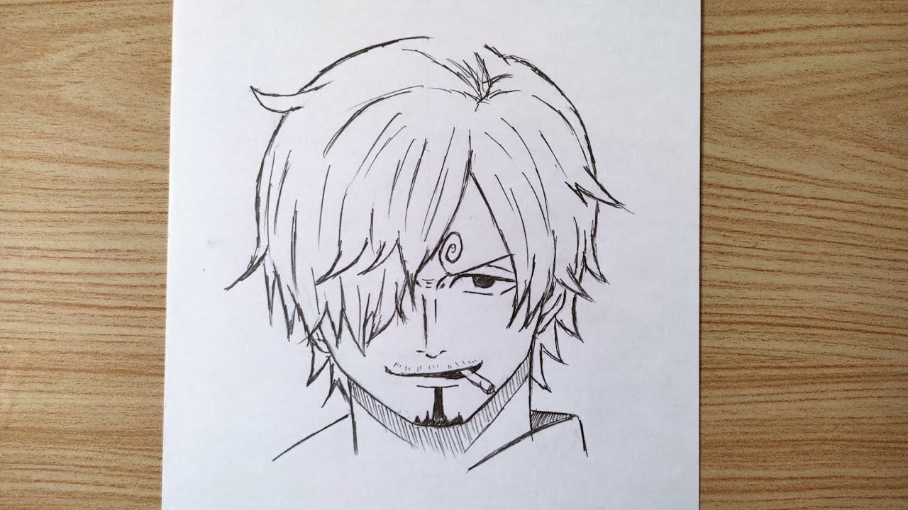 HOW TO DRAW Sanji from One Piece | Easy to draw anime tutorial step-by ...