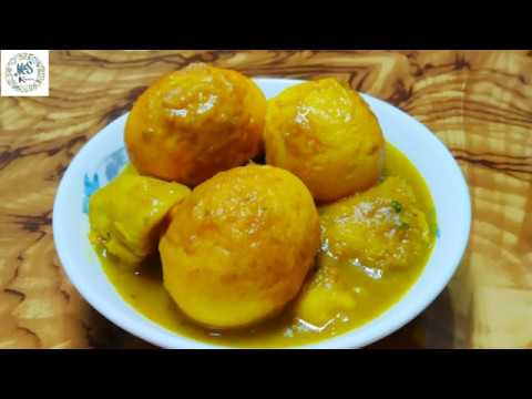 মেটে আলু দিয়ে ডিম রান্না | Bangla recipe mete alu diye dim | Winter ...