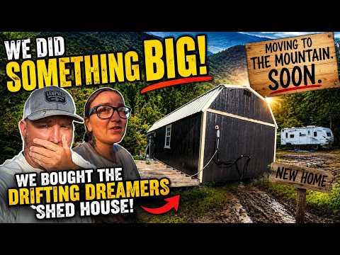 WE BOUGHT THEIR SHED HOUSE!😳 Now We’re MOVING IT to the Mountain! tiny house, homesteading, off-grid