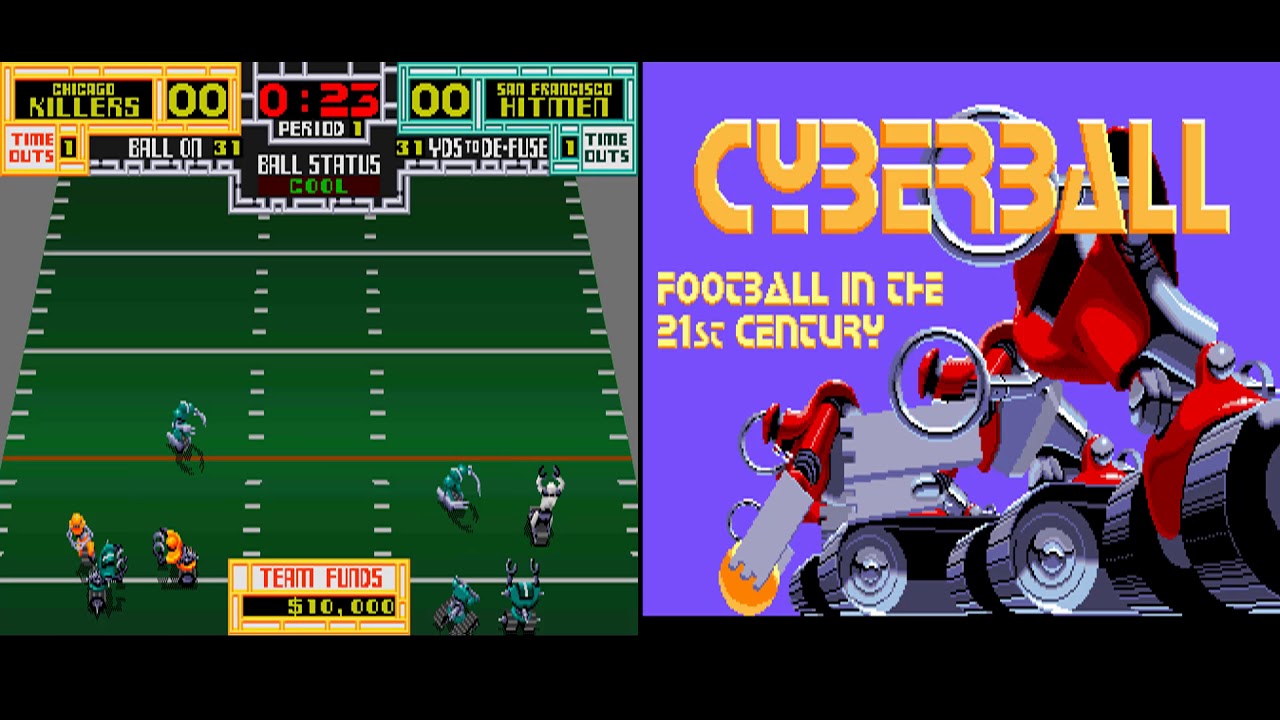 Game of the day 2441 Cyberball (サイバーボール) Atari Games 1988 - YouTube