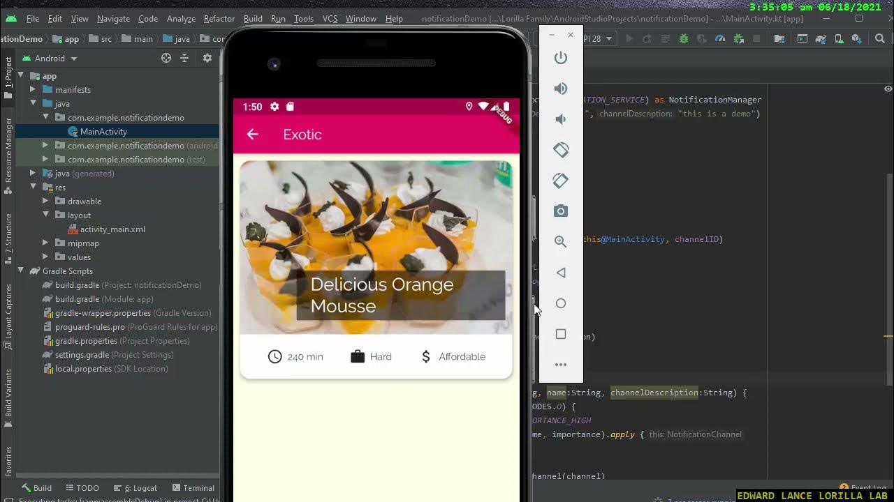 【ANDROID STUDIO】Notifications Kotlin - YouTube