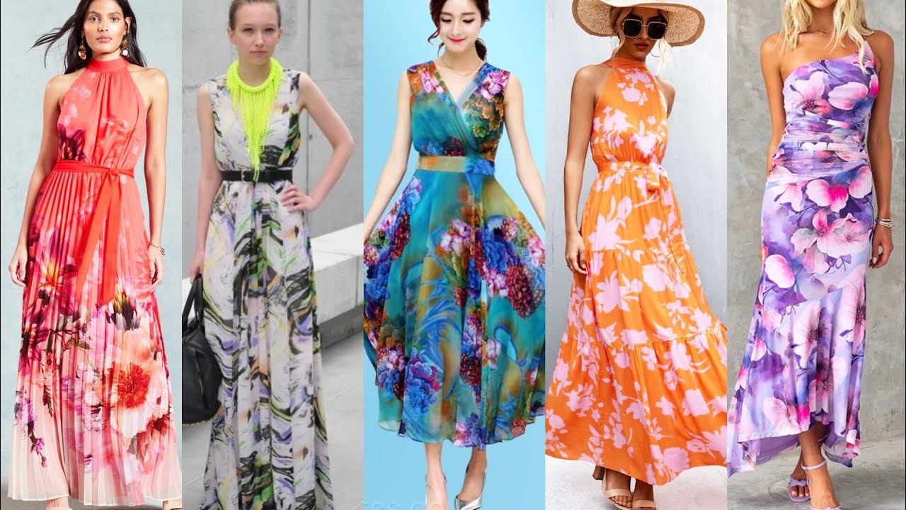 Vestidos de moda para mujer 2024/Ideas de diseño de vestidos con ...