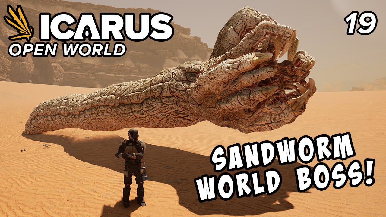 Taking out our first Sandworm World Boss! - Icarus (STYX) Open World ...