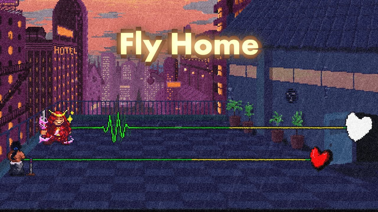 Fly Home (The Living Tombstone) [Rhythm Doctor Custom] - YouTube