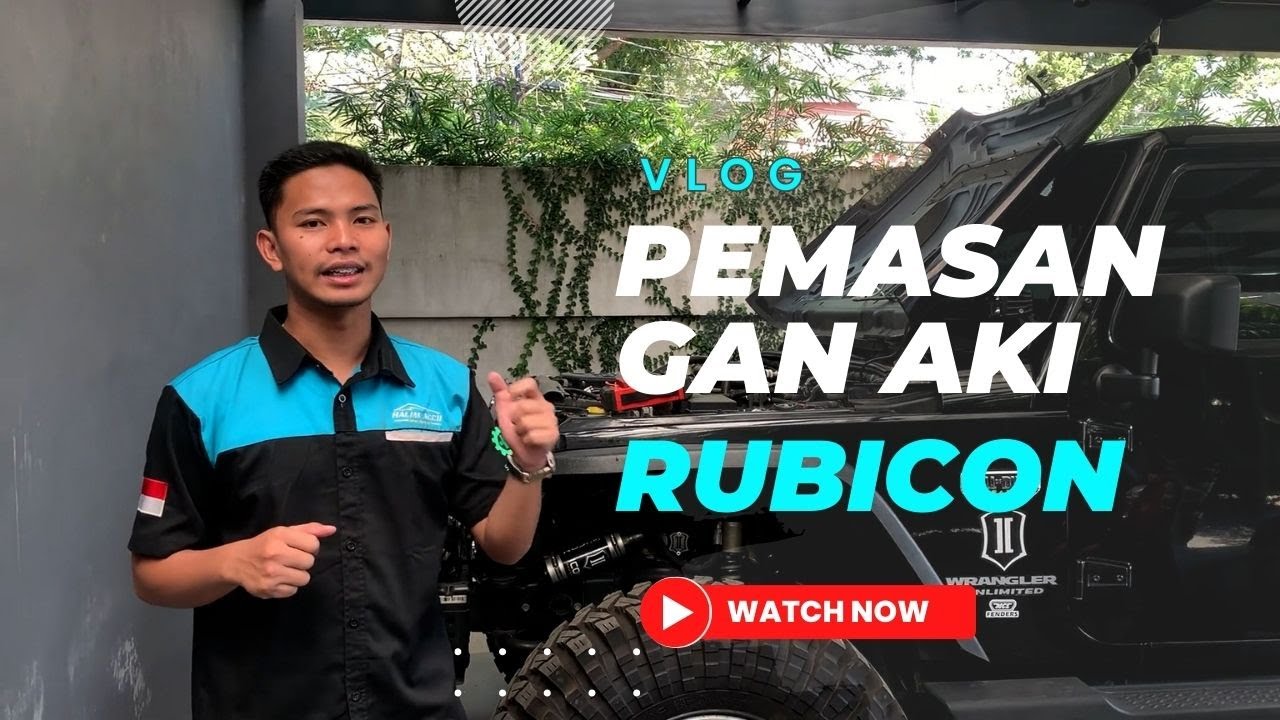 Jeep WRANGLER RUBCION Pakai Aki Apa? CARA LEPAS & PASANG AKI - YouTube