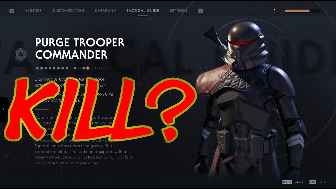 How to kill a Purge Trooper Commander - Star Wars: Fallen Order - YouTube