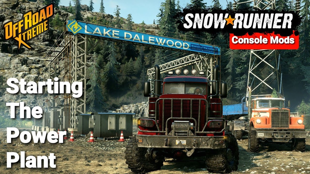 SnowRunner Console Mods: Contract Mission Starting The Power Plant ...