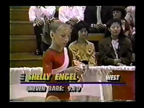 Shelley Engel - 1991 US Olympic Festival AA - Uneven Bars - YouTube