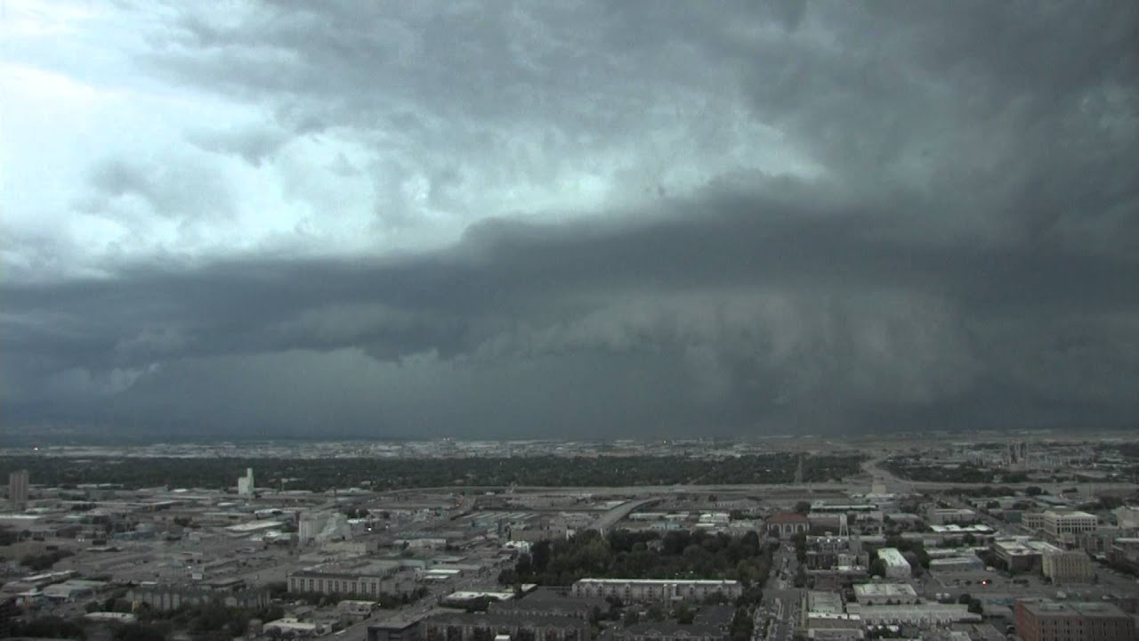 Time lapse video a severe storm rolling through the Salt Lake valley ...