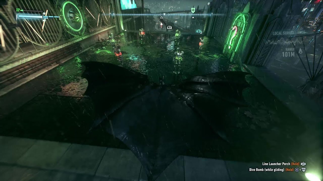 BATMAN: ARKHAM KNIGHT - Riddler's robots - YouTube