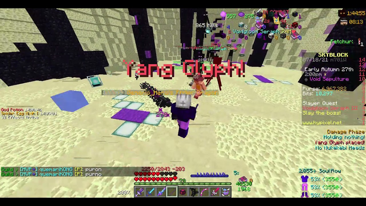 Admin Souls vs T3 Voidgloom Seraph | Hypixel Skyblock - YouTube