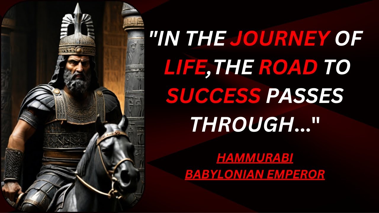 Hammurabi quotes|| life lessons|| Babylonian emperor quotes - YouTube